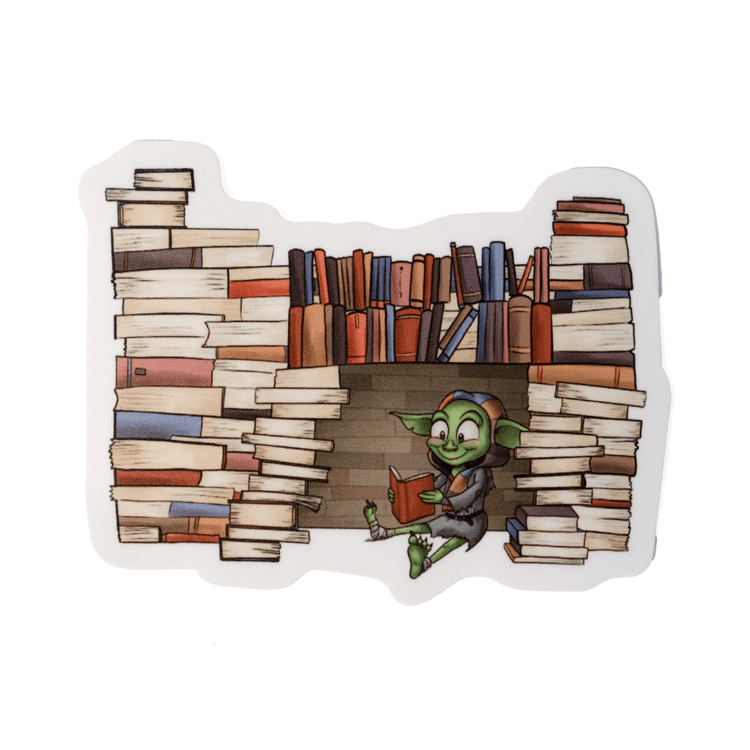 Book Fort Book Goblin® - Vinyl Sticker – Elisabeth Wheatley